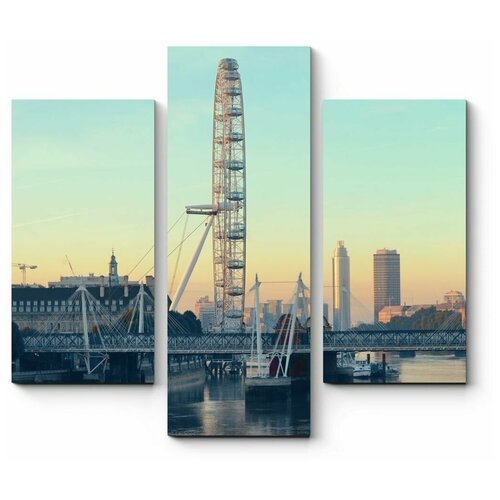 Модульная картина Чудесная панорама Лондона 110x99