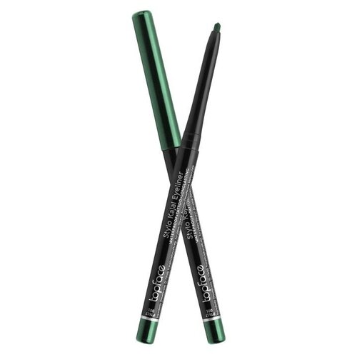 Topface Лайнер для глаз водостойкий Stylo Kajal Eyeliner, оттенок 04 green