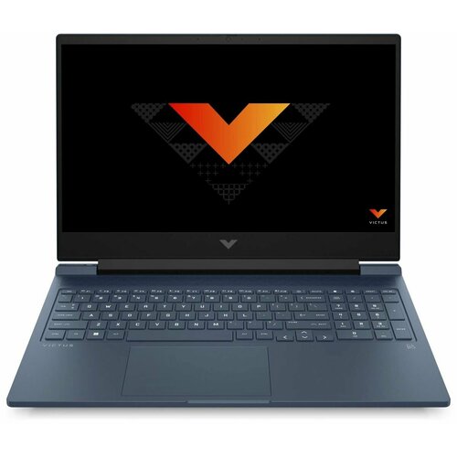 Ноутбук игровой HP Victus 16-r0018ci 8L5H8EA, 16.1", IPS, Intel Core i5 13500H 2.6ГГц, 12-ядерный, 16ГБ DDR5, 512ГБ SSD, NVIDIA GeForce RTX 4050 для ноутбуков - 6 ГБ, Free DOS, синий