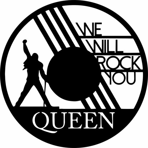Панно на стену из виниловой пластинки Queen