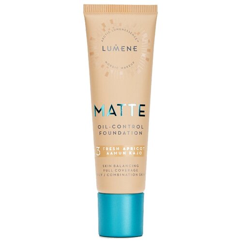 Lumene Тональный крем Matte Oil-Control, 30 мл/30 г, оттенок: 3 fresh apricot