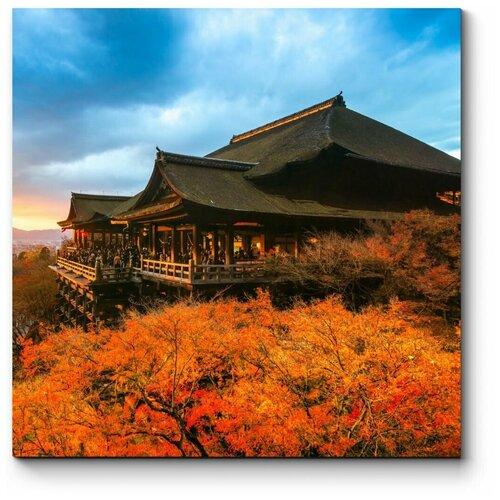Модульная картина Осенний Киото на закате60x60