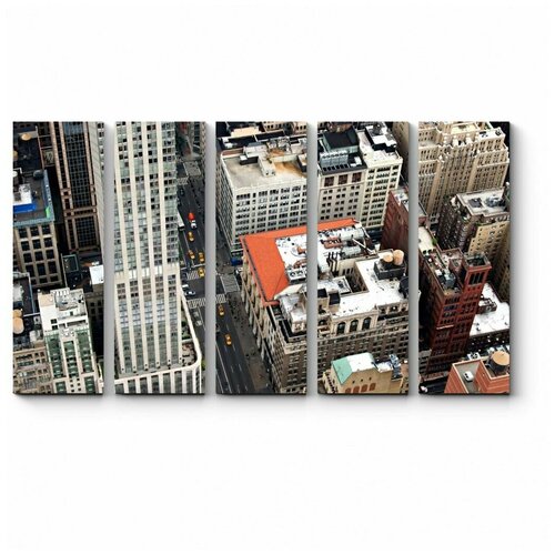 Модульная картина Пасмурный день в Нью-Йорке110x66