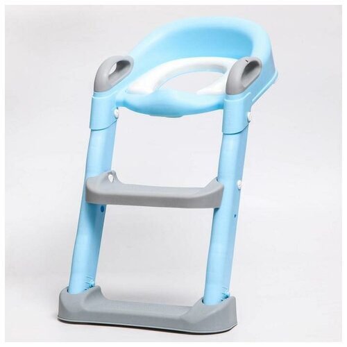 Детское сиденье на унитаз, цвет серый/голубой