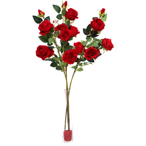 Искусственные цветы роза / Искусственные цветы / Роза / Букет цветов / Декор для дома