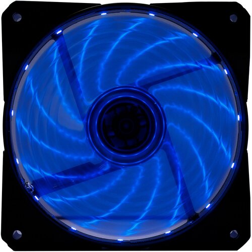 Вентилятор Digma DFAN-LED-BLUE 120x120x25mm 3-pin 4-pin Molex23dB 115gr LED Ret