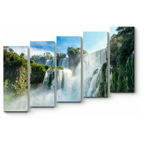 Модульная картина Удивительные водопады Игуасу 90x63