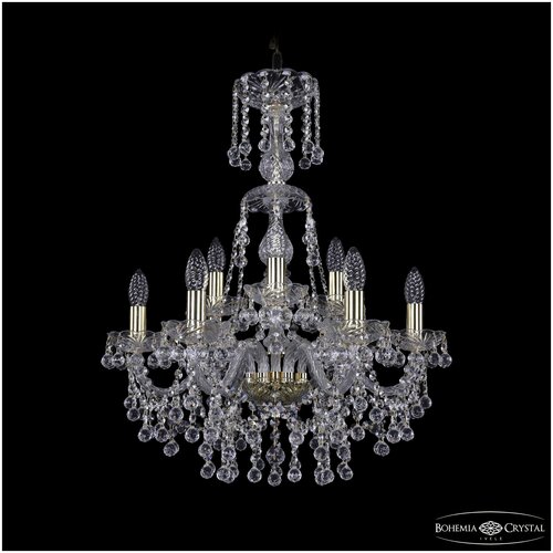 Люстра Bohemia Ivele Crystal 1409 1409/6+3/195/XL-68/G, E14, 360 Вт, кол-во ламп: 9 шт.