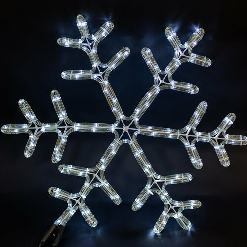 Электрогирлянда Снежинка, 144 холодных белых LED. Диаметр - 56 см. Для использования снаружи и внутри помещений