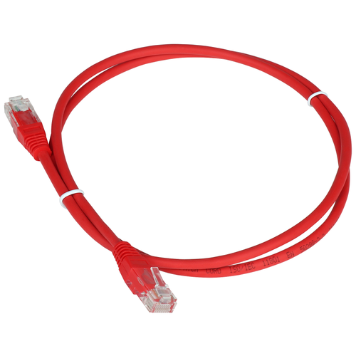 Патч-корд TWT TWT-45-45 RJ-45 (m) - RJ-45 (m) CAT5e U/UTP, 2 м, 1 шт., красный