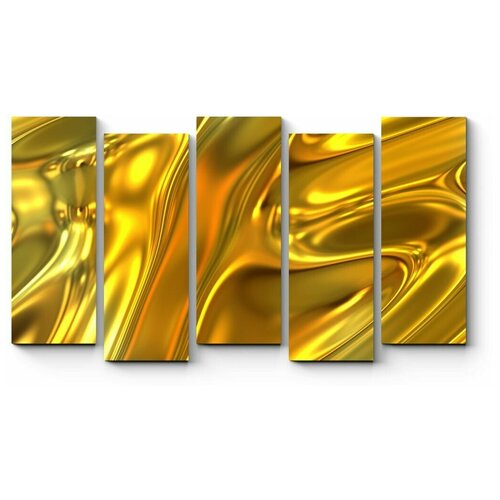 Модульная картина Расплавленное золото110x64