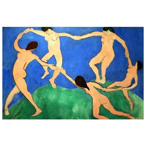 Репродукция на холсте Танец (Dance) №1 Матисс Анри 46см. x 30см.
