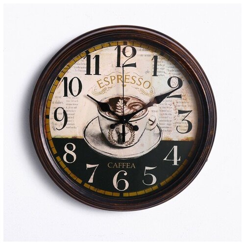 SUI Часы настенные Espresso Caffea, d-35 см