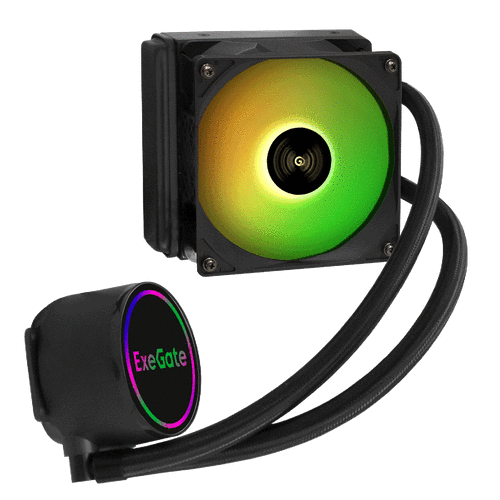Комплект водяного охлаждения Exegate BlackWater-120V2. PWM. RGB
