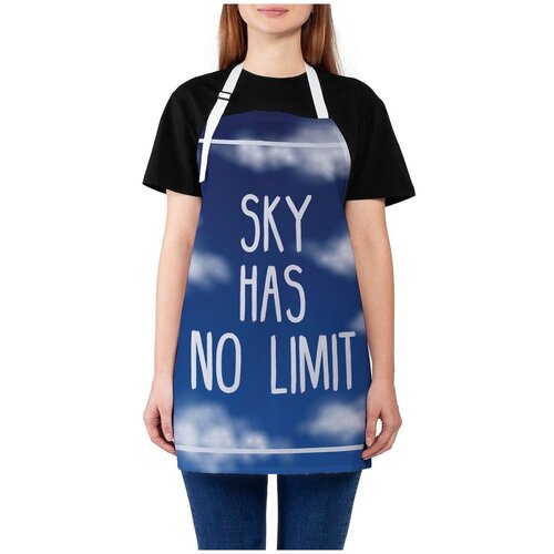 Фартук женский JoyArty для готовки "У неба нет предела", универсальный размер
