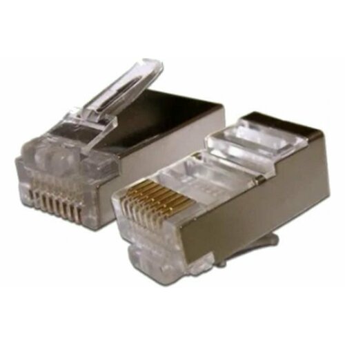 Коннектор RJ45 (8p8c) TWIST для витой пары, категория 5e (cat. 5e), экранированный (FTP), 20шт