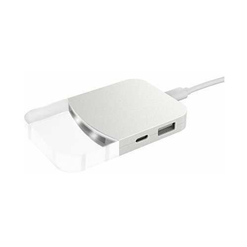USB хаб «Mini iLO Hub» (965136, белый, 8,4 х 5,4 х 1, АБС пластик)
