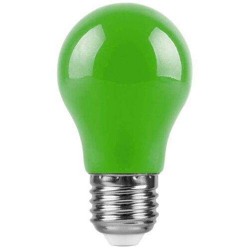 Лампа светодиодная Feron E27 3W зеленая LB-375 25922