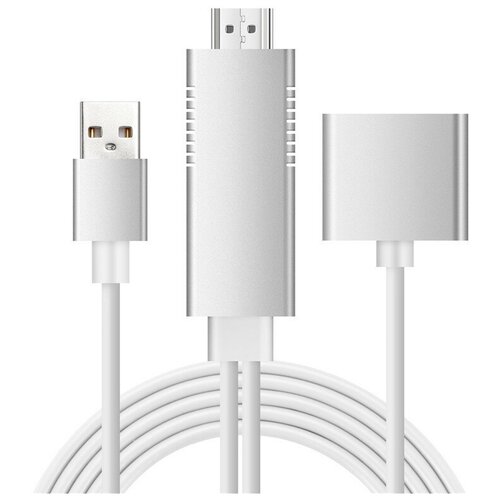 Адаптер-переходник MyPads HDMI (m) - USB (f) - USB (m) - AUX 3.5 jack для подключение к ноутбуку телевизору и проектору и мобильных телефонов 108.