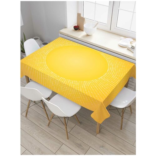 Скатерть прямоугольная JoyArty на кухонный стол "Солнечное сияние" из оксфорда, 180x145 см
