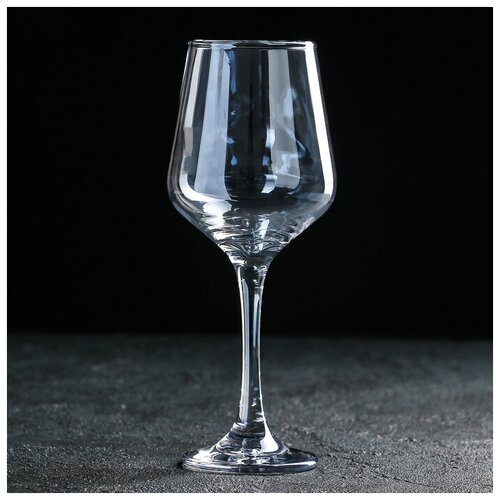 Бокал стеклянный для вина Кьянти, 400 мл, 8,5x22 см, цвет синий