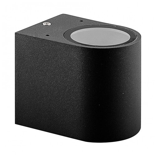 Feron Уличный настенный светильник DH014 11866, GU10, 35 Вт, цвет арматуры: черный, цвет плафона черный, 1 шт.