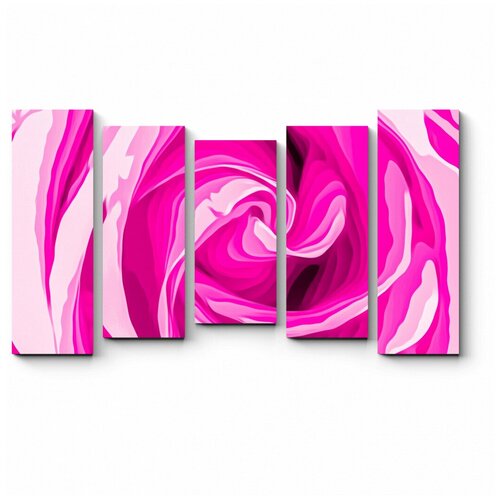 Модульная картина Розовая роза120x72