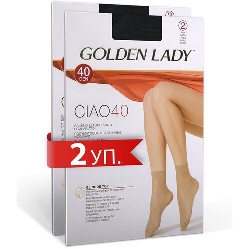 Носки Golden Lady, 40 den, 4 пары, размер 0 (one size) , черный