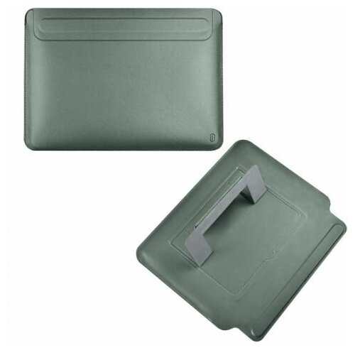 Чехол для ноутбука с подставкой WiWU Skin Pro Portable Stand Sleeve для MacBook Pro 16.2 inch - Зеленый