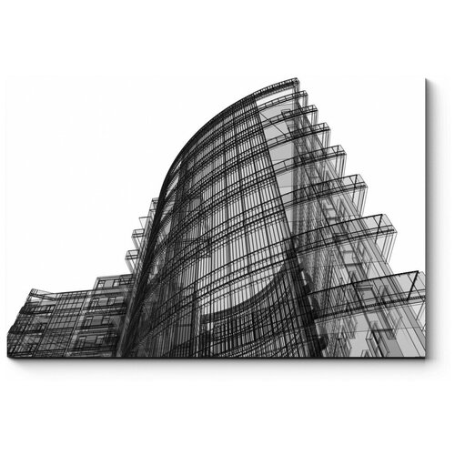 Модульная картина Абстрактная архитектура 110x73