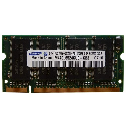 Оперативная память Samsung DDR 333 МГц SODIMM CL2.5 M470L6524CU0-CB3
