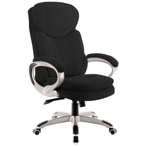 Компьютерное кресло Everprof Boss Т для руководителя, обивка: текстиль, цвет: черный