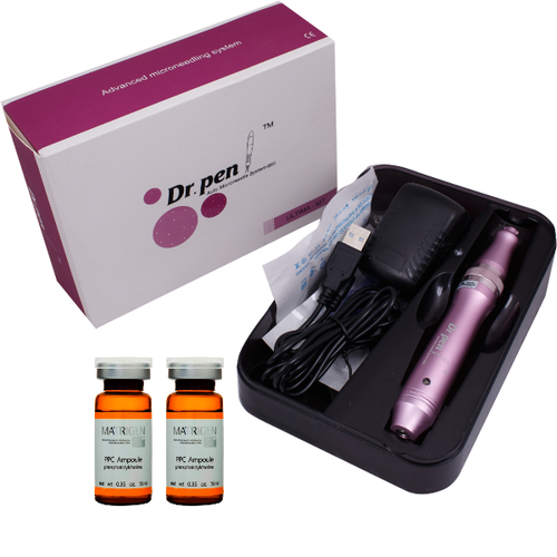 Dr.pen Стартовый набор Дермапен M7 + сыворотка Matrigen PPC Ampoule Жиросжигающая сыворотка для тела, 2 ампулы х 10 мл