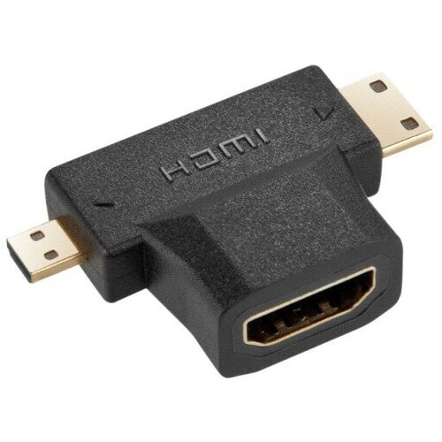 Переходник HDM-mini/micro HDMI M, T-образный, универсальный | ORIENT C137