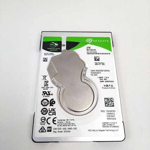 Жесткий диск Seagate 2.5" 2TB Seagate BarraCuda