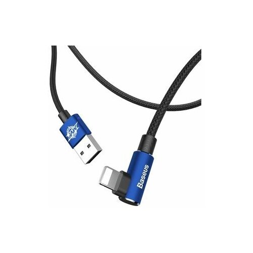 Кабель USB Lightinhg 1m 2A MVP Elbow угловой BASEUS синий