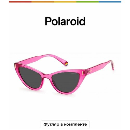 Солнцезащитные очки Polaroid Polaroid PLD 6174/S MU1 M9 PLD 6174/S MU1 M9, серый, розовый