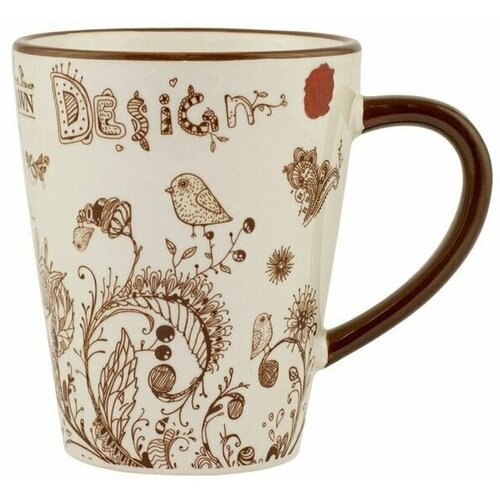 Кружка для чая, кофе Птичий Дворик, Lenardi керамика, 400 мл