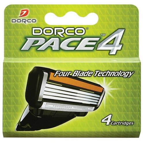 Dorco Кассеты для бритья мужские Pace 4, 4шт.