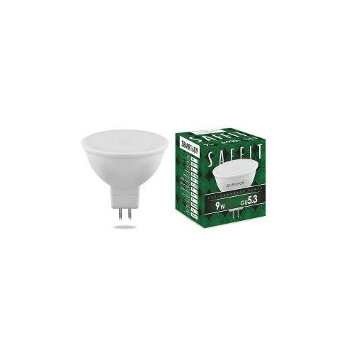 Светодиодная LED лампа Saffit MR16 GU5.3 220V 9W(810Lm) 6400K 6K матовая 50x48 SBMR1609 55086 (упаковка 14 штук)