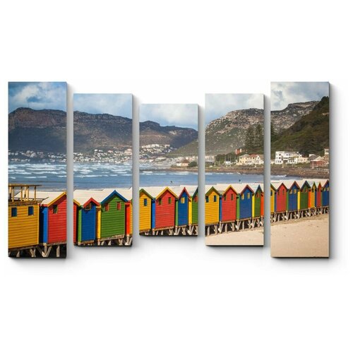 Модульная картина Разноцветный Кейптаун90x54