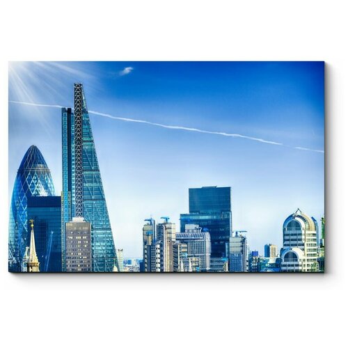 Модульная картина Небоскребы делового Лондона 50x33