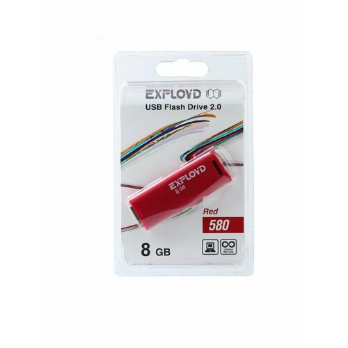 USB флеш накопитель 8GB-580-красный