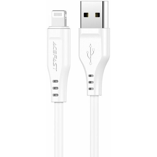 Кабель Acefast C3-02 USB-A to Lightning Charging Data Cable (1,2 метра) белый (AF-C3-02-WH)