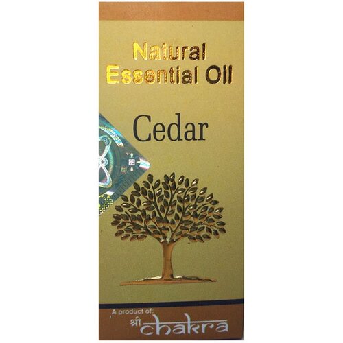 Natural Essential Oil CEDAR, Shri Chakra (Натуральное эфирное масло кедр, Шри Чакра), 10 мл.