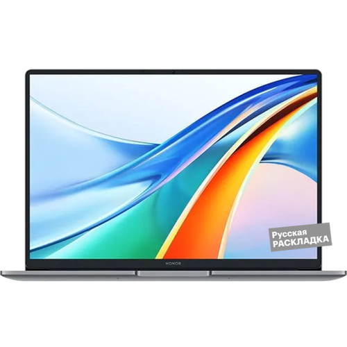 HONOR Ноутбук HONOR MagicBook MB X14 Pro 2024, i5 16+512GB 14" Серый (5301AHQF)
