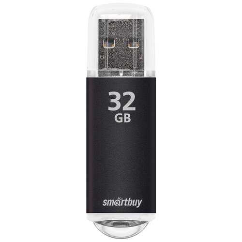 Флешка SmartBuy V-Cut USB 2.0 32 ГБ, 1 шт., черный
