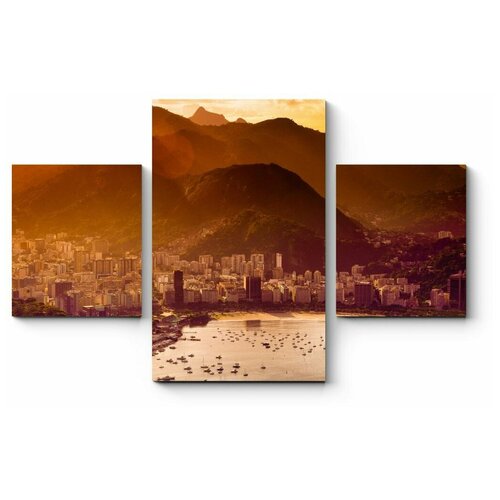Модульная картина Чудесный Рио-де-Жанейро 120x78