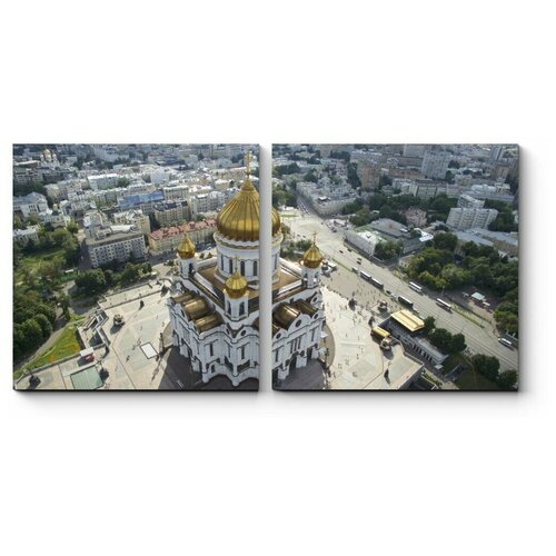 Модульная картина Священный Храм в сердце столицы90x45