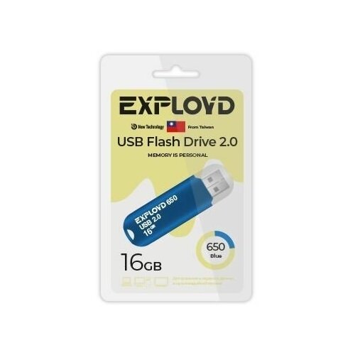 Флешка EXPLOYD EX-16GB-650-Blue